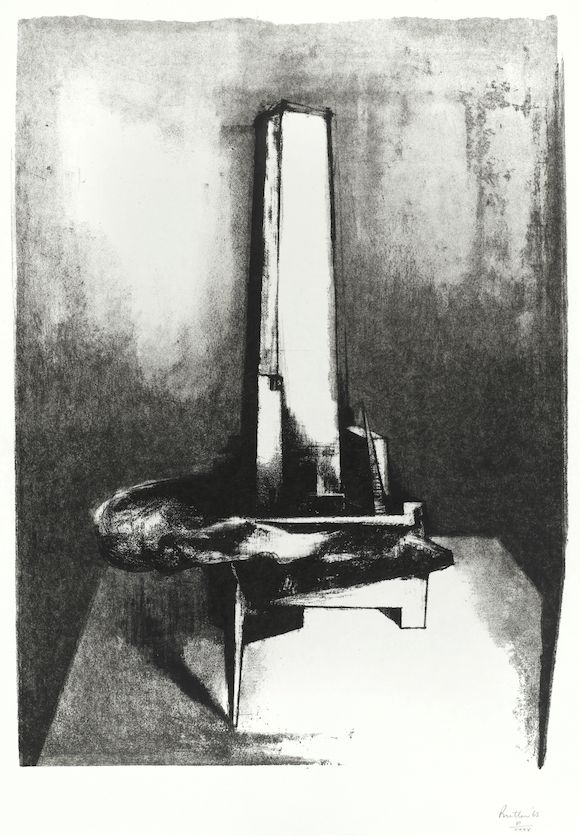 Bonhams : Reg Butler (British, 1913-1981) Tower; Figure in Space ...