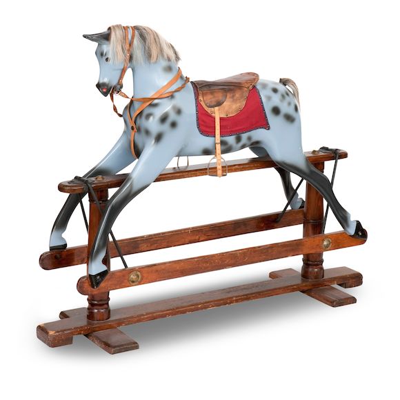 Bonhams : A 20th century rocking horse on stand