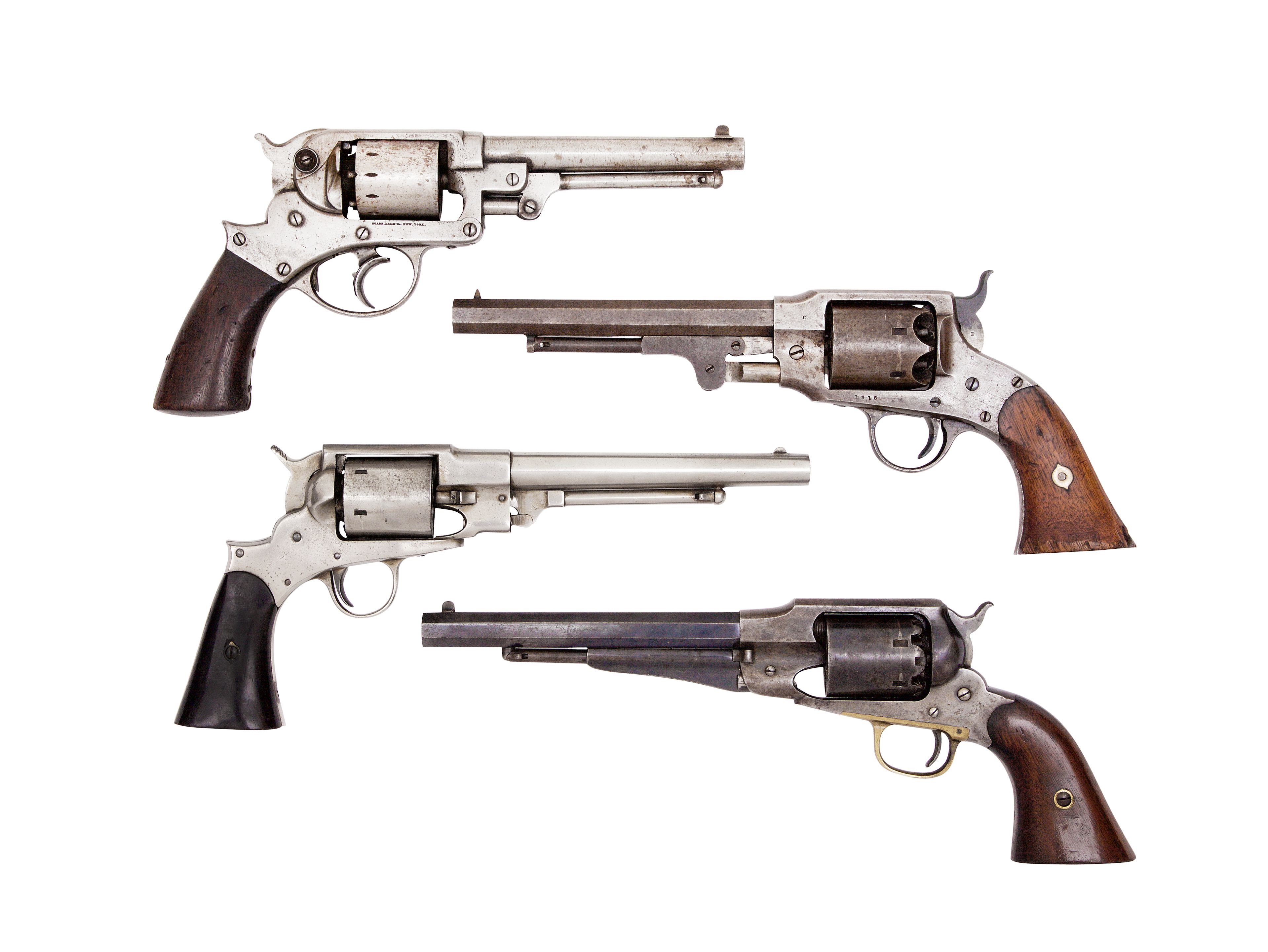 Bonhams : A Rare .44 Percussion Austin T. Freeman Army Model Revolver
