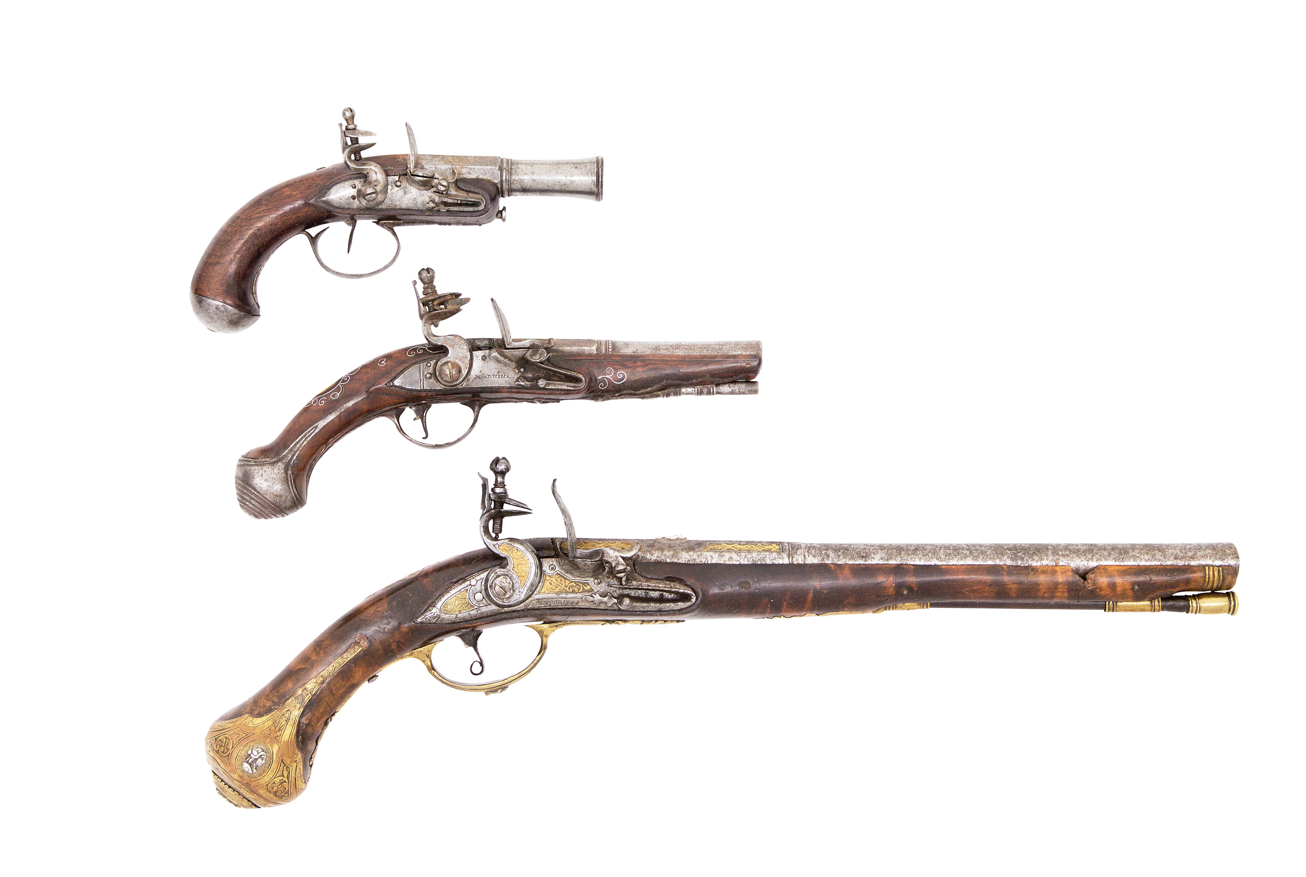 Bonhams : A Small Italian 40-Bore Flintlock Pistol