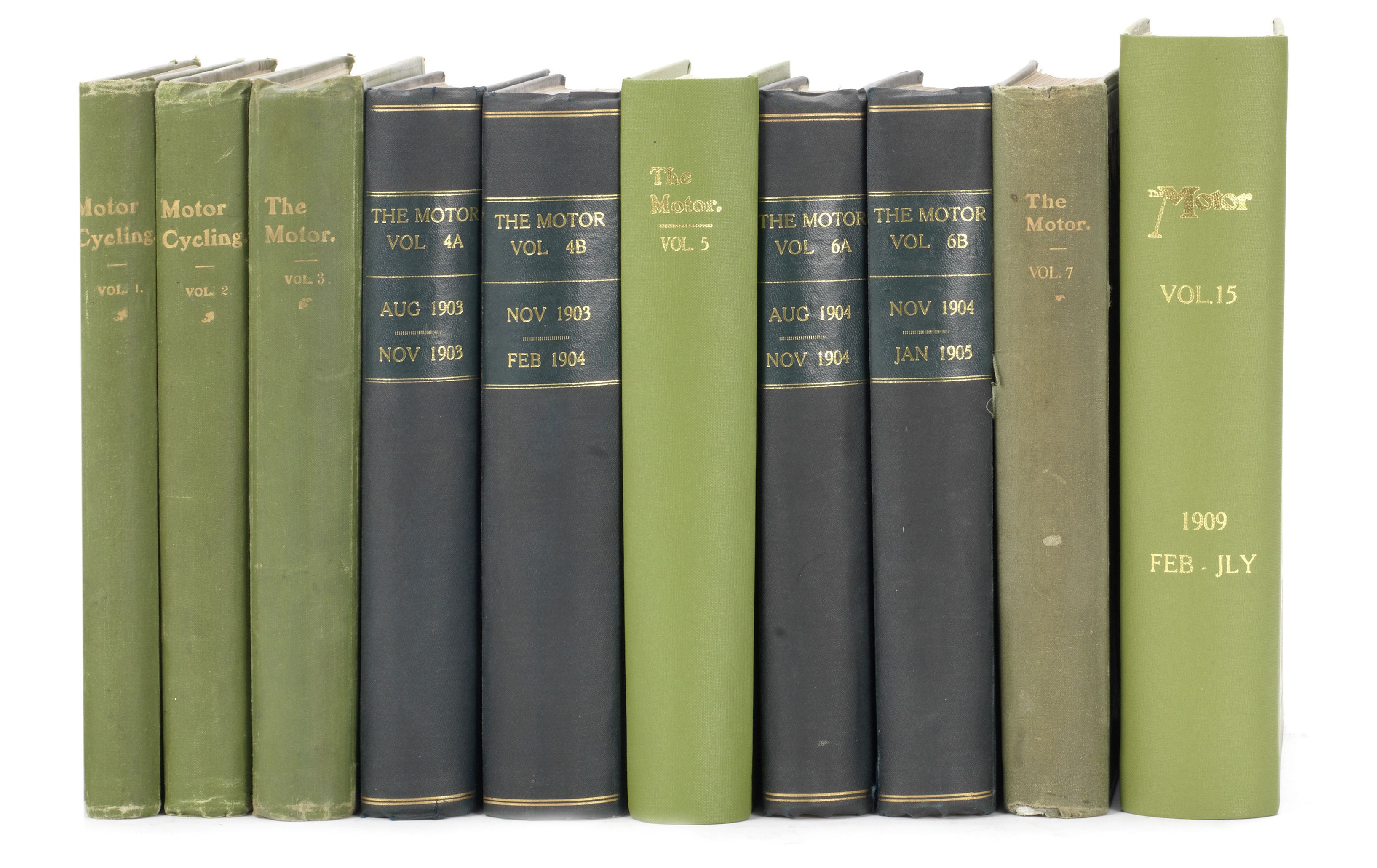 Bonhams Cars : Motor Cycling and Motoring/The Motor: bound Volumes 1-7 (1902-1905) and Volume 15 ...