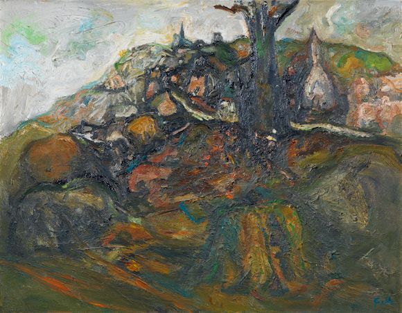 Bonhams : Sheila Fell R.A. (British, 1931-1979) Field Outside Aspatria ...