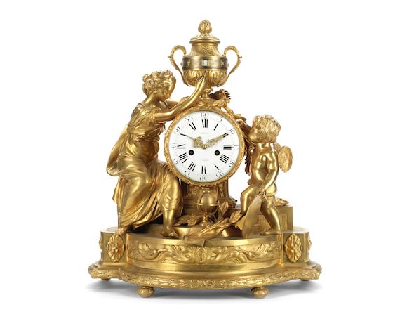 Bonhams : A Napoleon III 'Allegory of Geography and Astronomy' gilt ...