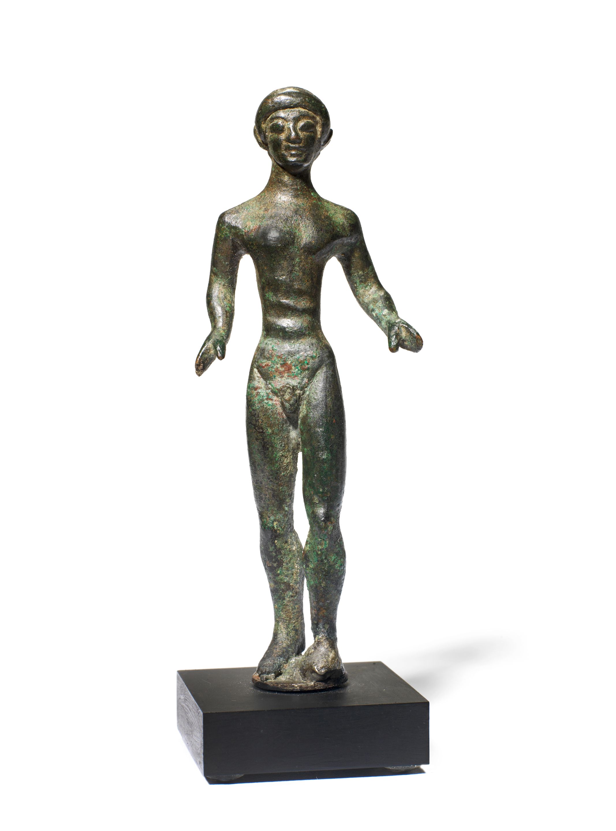 Bonhams : An Etruscan bronze kouros