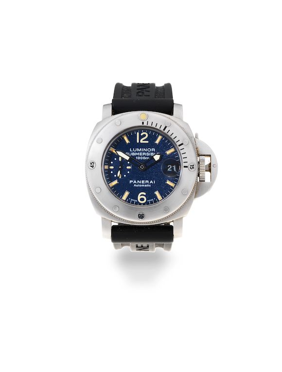 Bonhams : Officine Panerai. A stainless steel automatic calendar ...