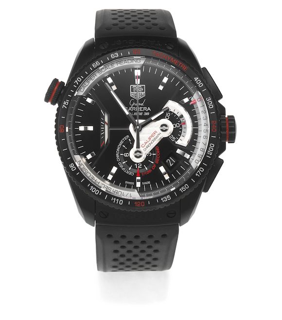 Bonhams : TAG Heuer. A black DLC coated stainless steel automatic ...