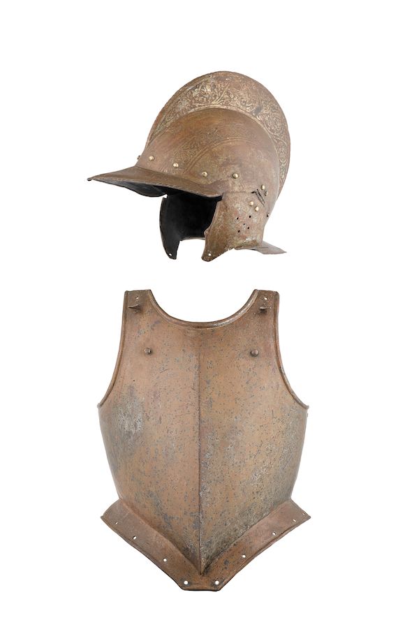 Bonhams : A North Italian Burgonet, And a Breast-Plate
