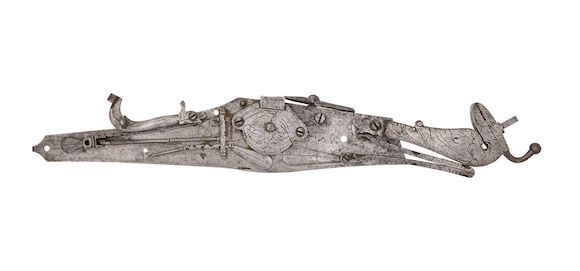 Bonhams : A Large German Mechanism For A Combined Matchlock And Wheel ...
