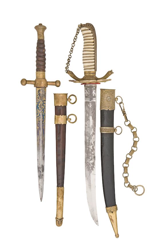 Bonhams : A Continental Naval Officer's Dirk, And An English Mid ...
