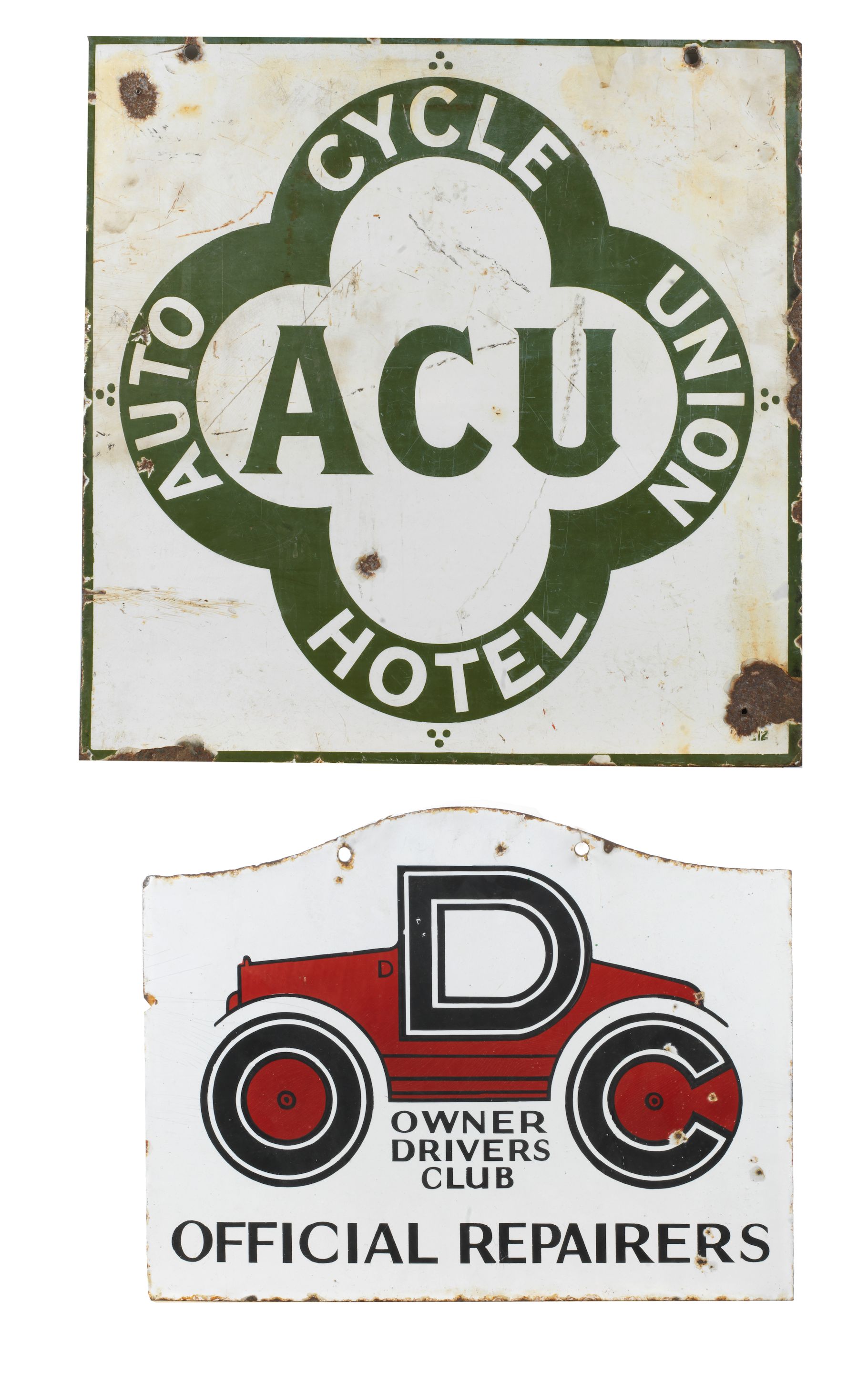 Bonhams Cars : A rare 'Owner Drivers Club Official Repairers' enamel ...