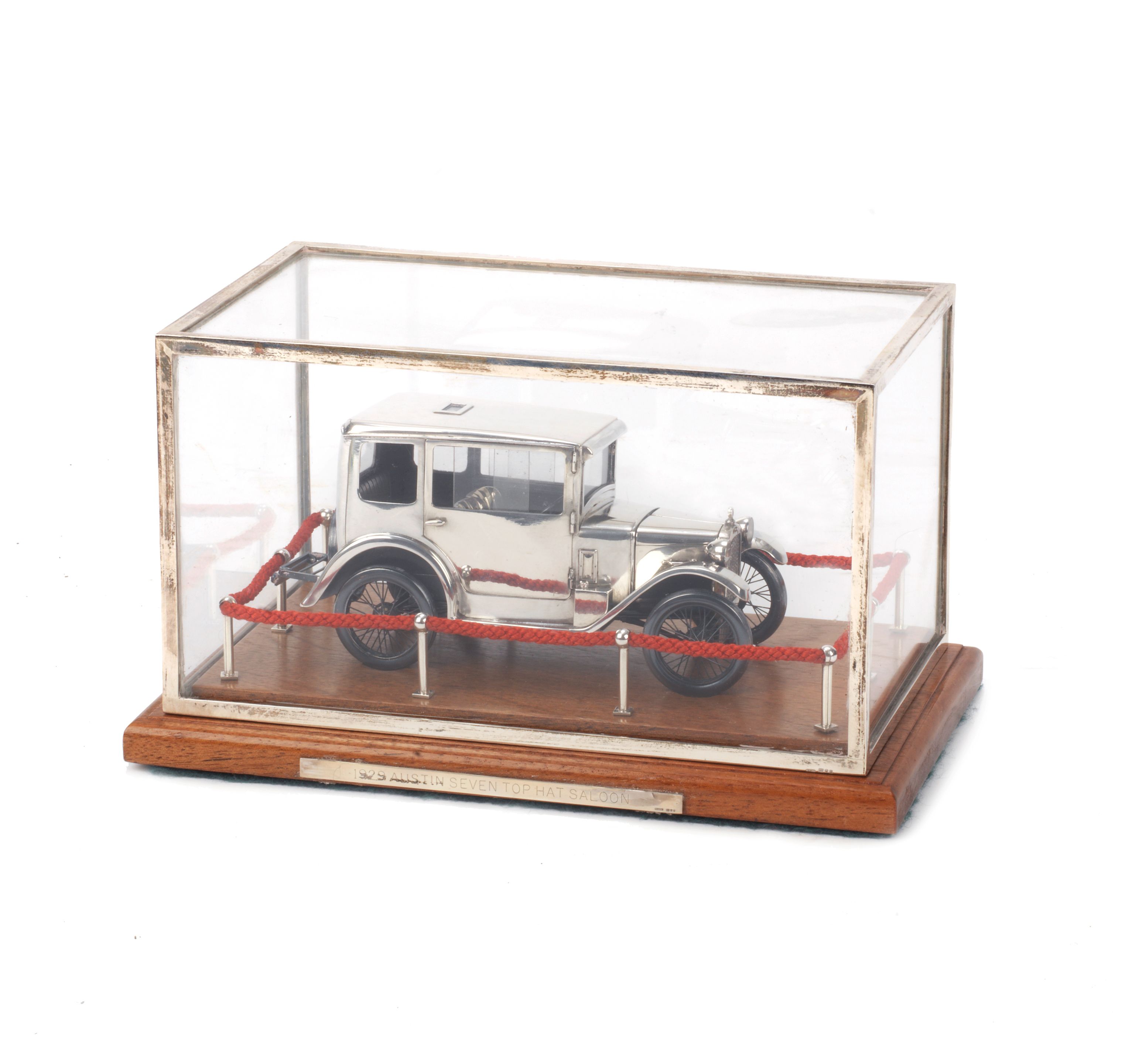 Bonhams Cars : A fine silver model of a 1929 Austin 7 Top Hat Saloon by ...