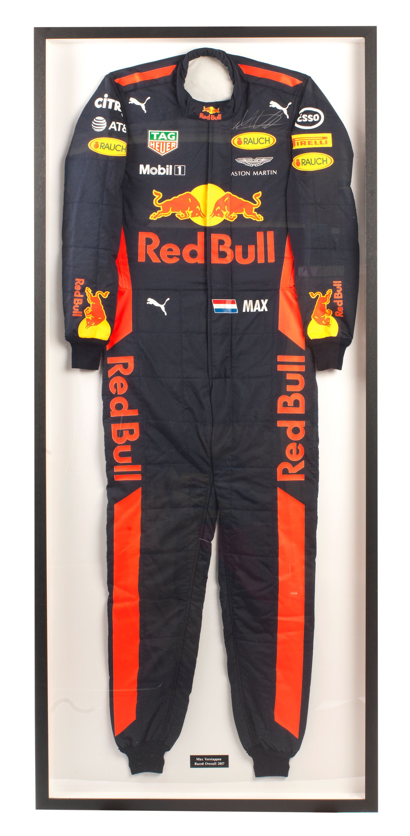 Bonhams Cars : A set of signed Max Verstappen 2017 Formula 1 season Red Bull Racing race ...