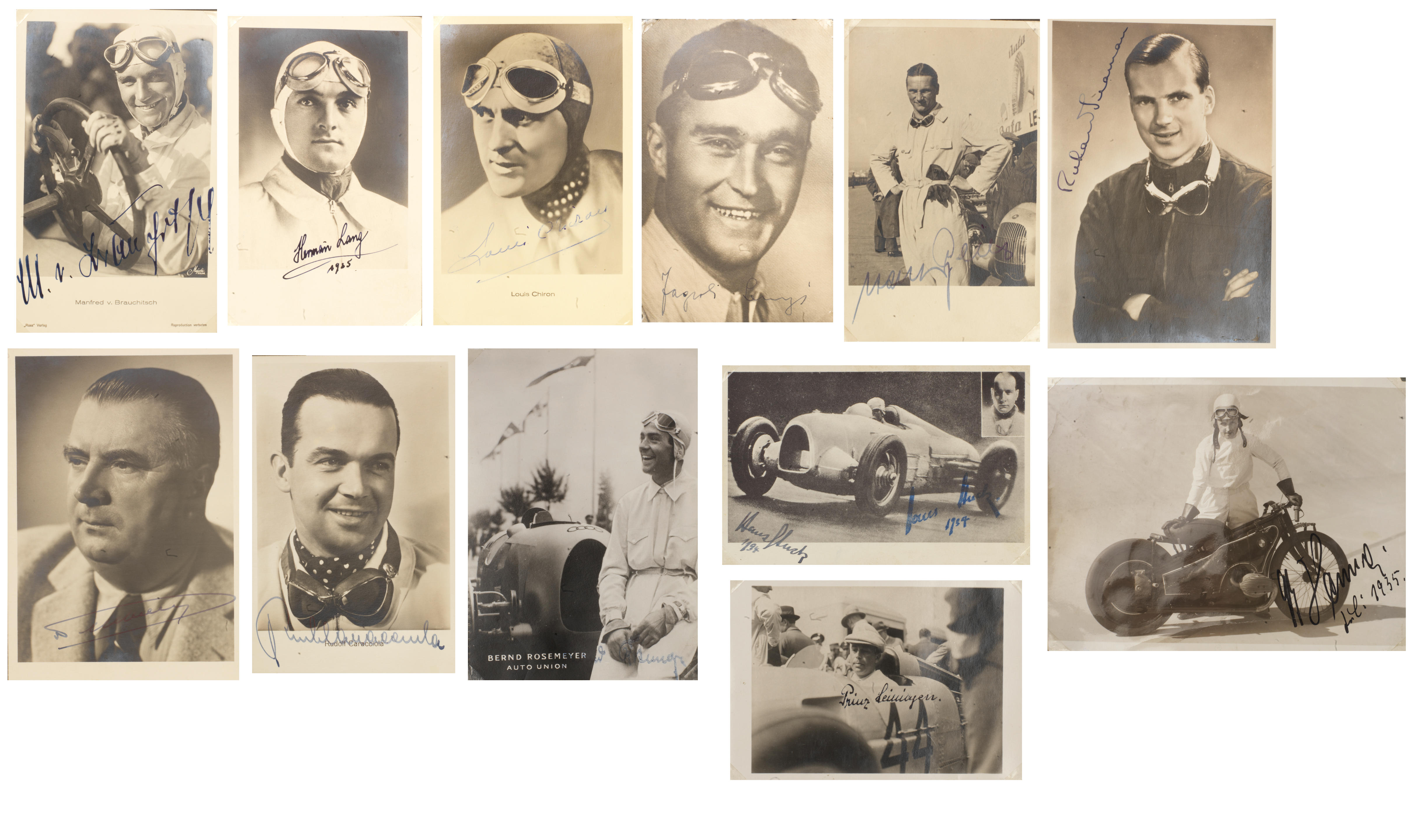 Bonhams Cars : A Mercedes Benz album of photographs and autographed ...