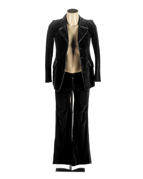 Bonhams : The Rolling Stones: Charlie Watts' black velvet suit, circa 1970,
