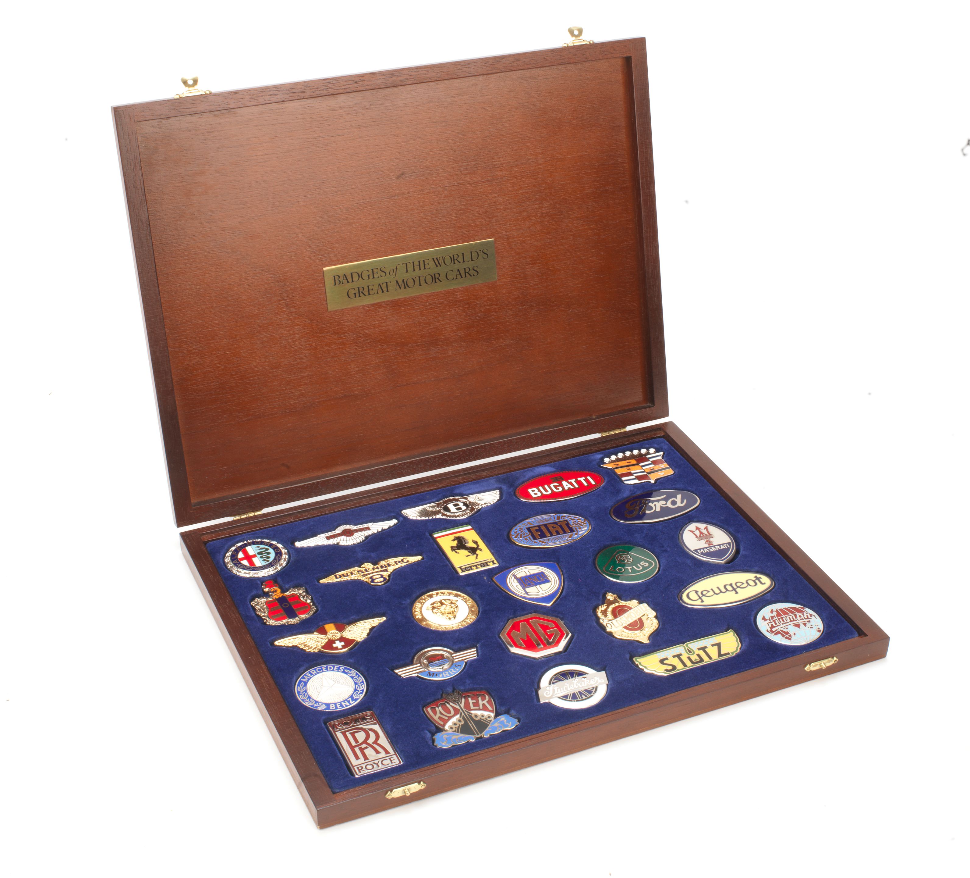 Bonhams Cars : A cased display set of 'Badges of the World's Great ...