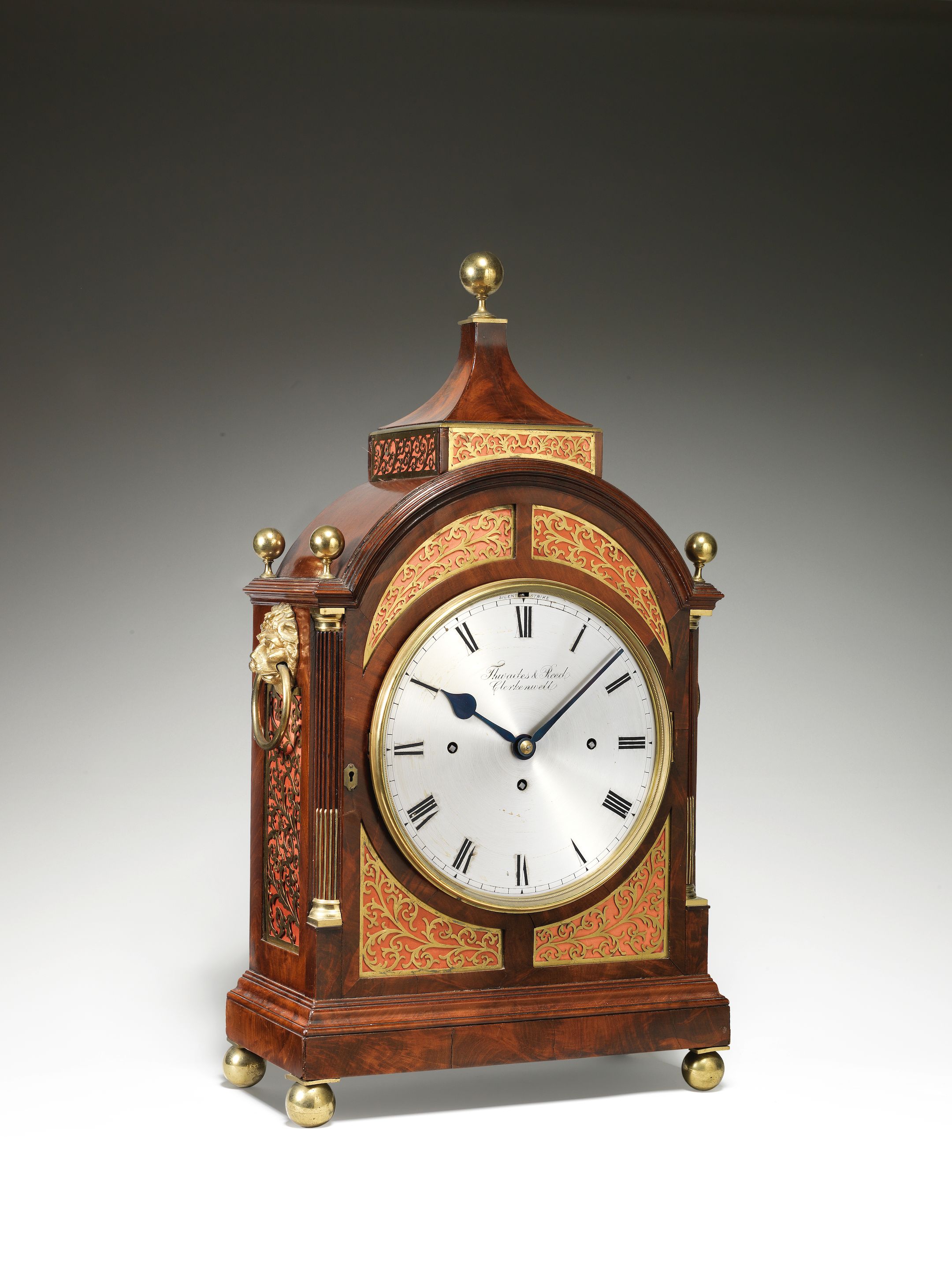 Bonhams : A good 19th century mahogany quarter chiming table clock ...