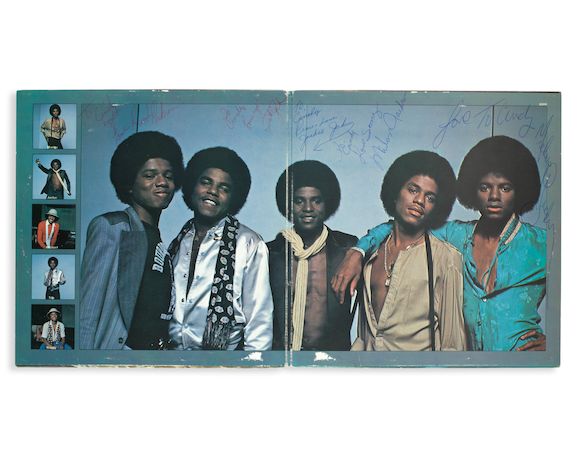 Bonhams : The Jacksons: An autographed copy of the vinyl album Destiny ...
