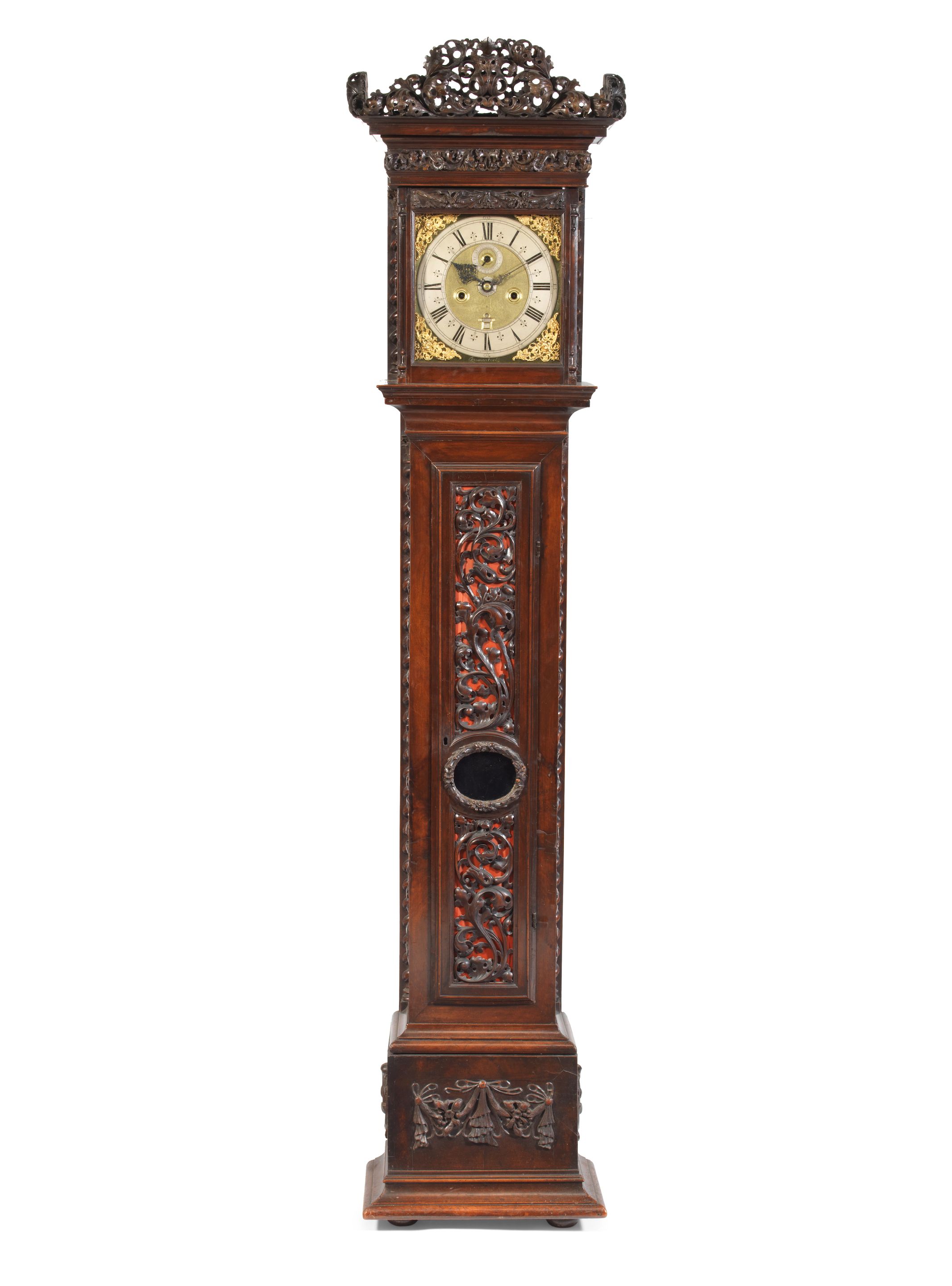Bonhams : A fine and rare late 17th century carved walnut Dutch ...