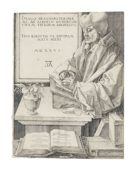 Bonhams : Albrecht Dürer (German, 1471-1528) Desiderius Erasmus of ...