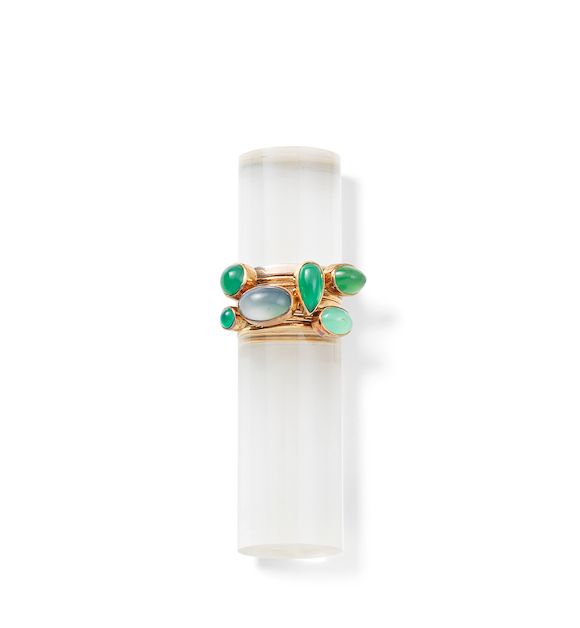 Bonhams : A set of seven stacking rings, by Wendy Ramshaw, (7)