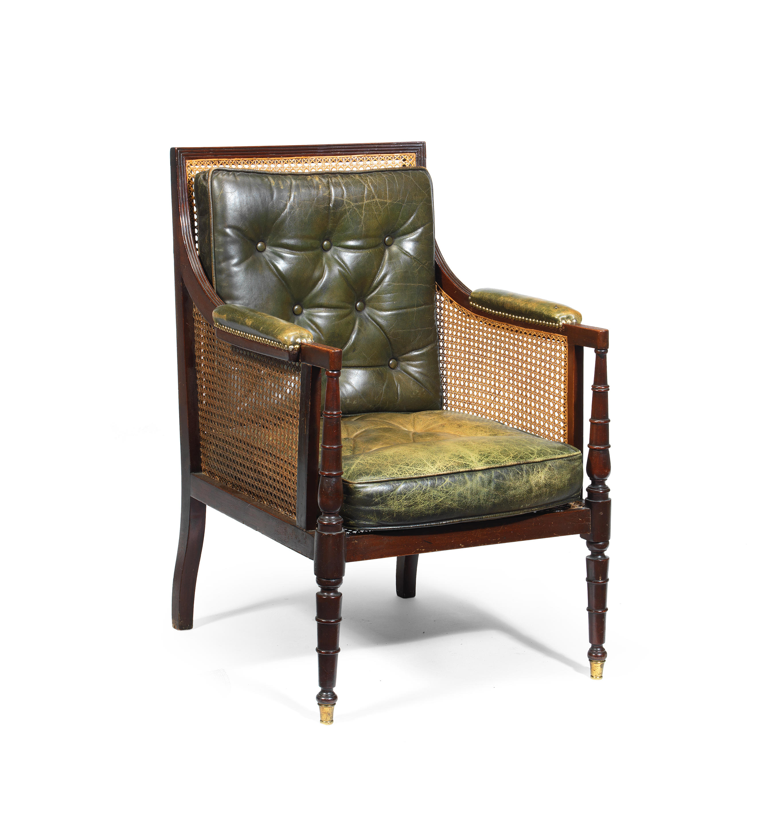 Bonhams A Regency Mahogany Caned Bergere