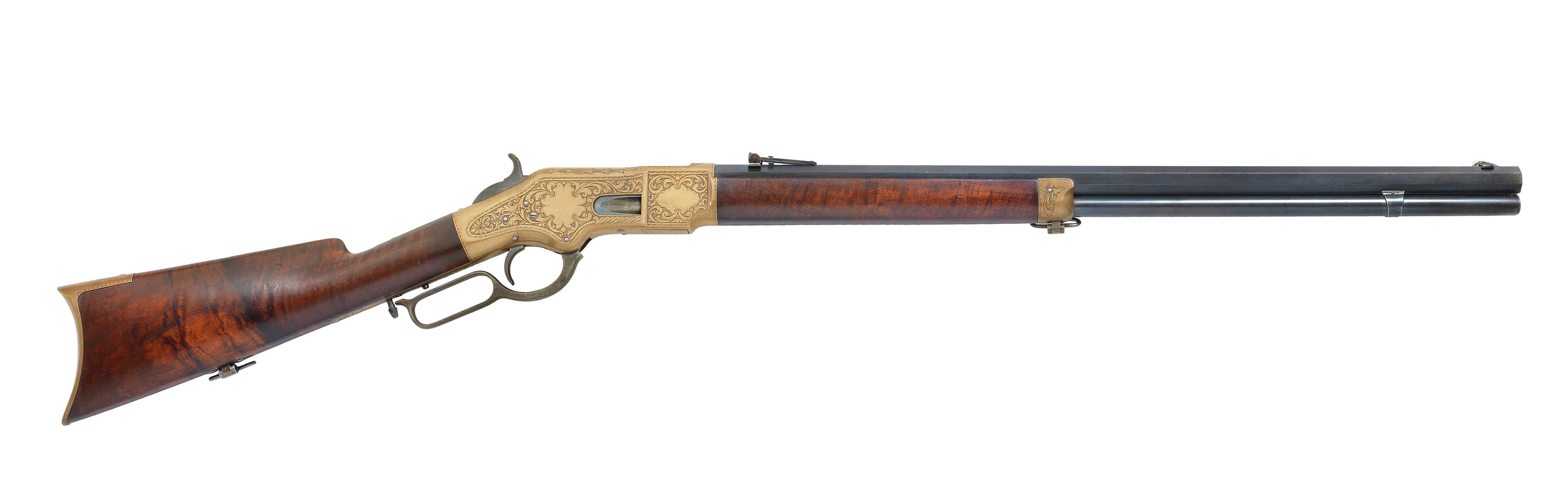 Bonhams : An engraved .44 (R.F.) 'Model 1866' lever-action rifle by ...