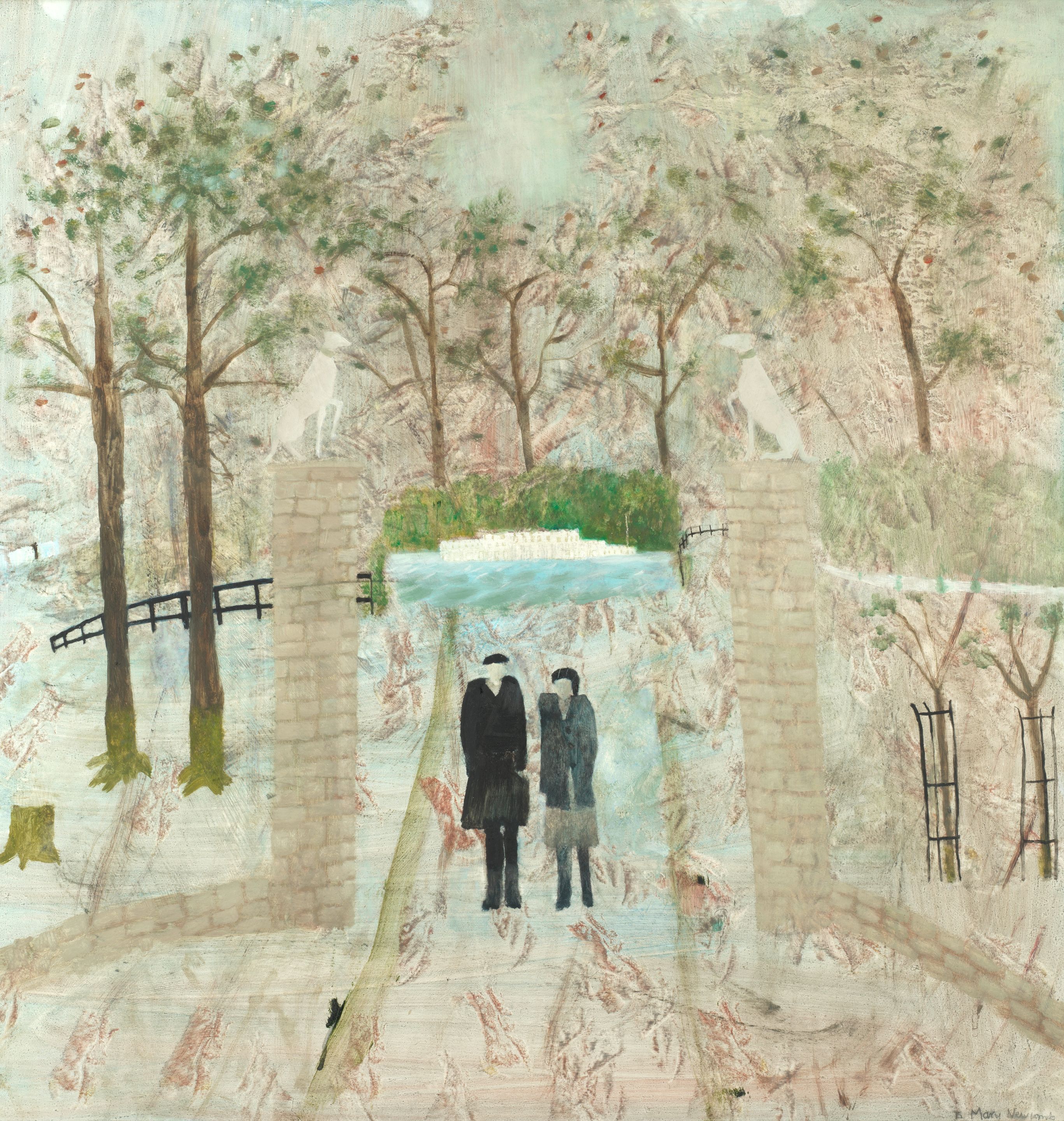 Bonhams : Mary Newcomb (British, 1922-2008) 'The Lord and Lady at their ...