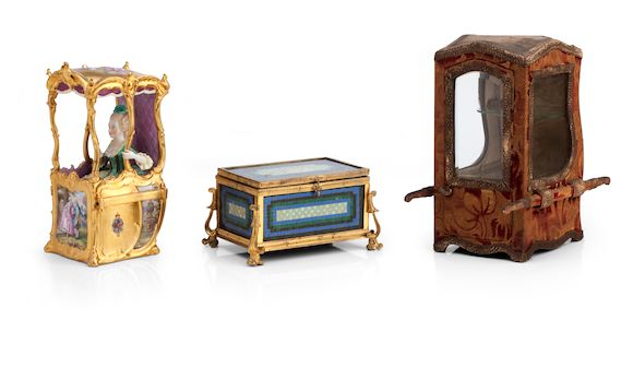 Bonhams : An early 20th century Sevrés style porcelain model of a sedan ...