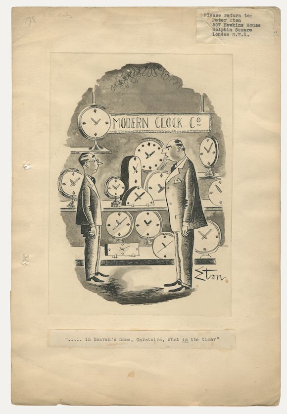 Bonhams : BBC - PETER ETON Collection of pen and ink drawings and ...