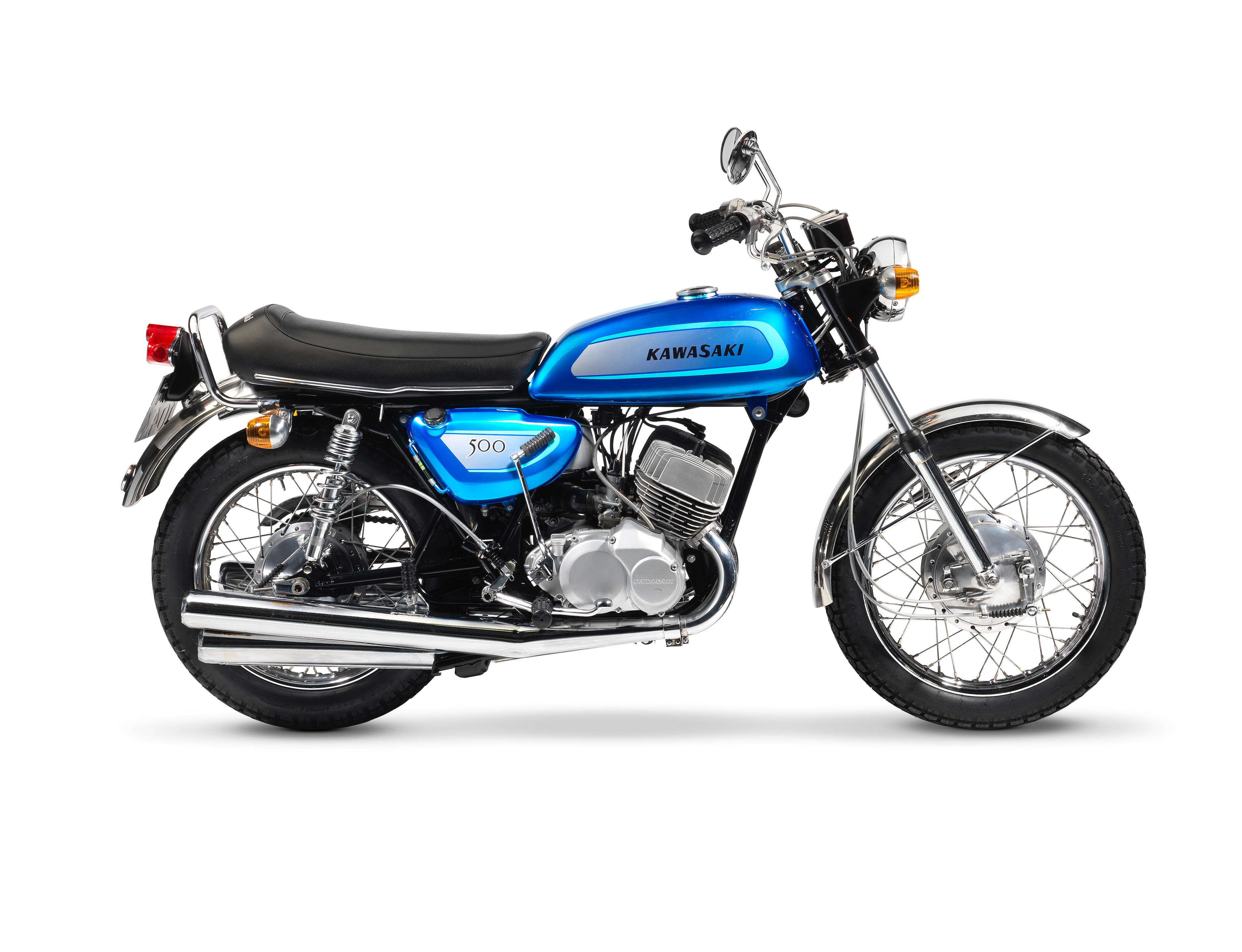 Bonhams Cars : 1971 Kawasaki 498cc Mach III/H1A Frame no. KAF-42211 Engine no. 53156