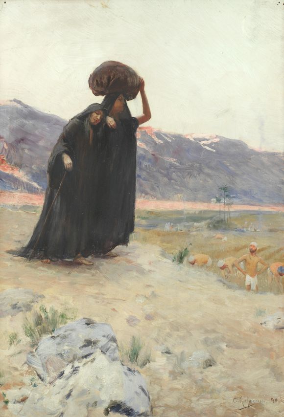 Bonhams : Georges Antoine Rochegrosse (French, 1859-1938) The long walk ...
