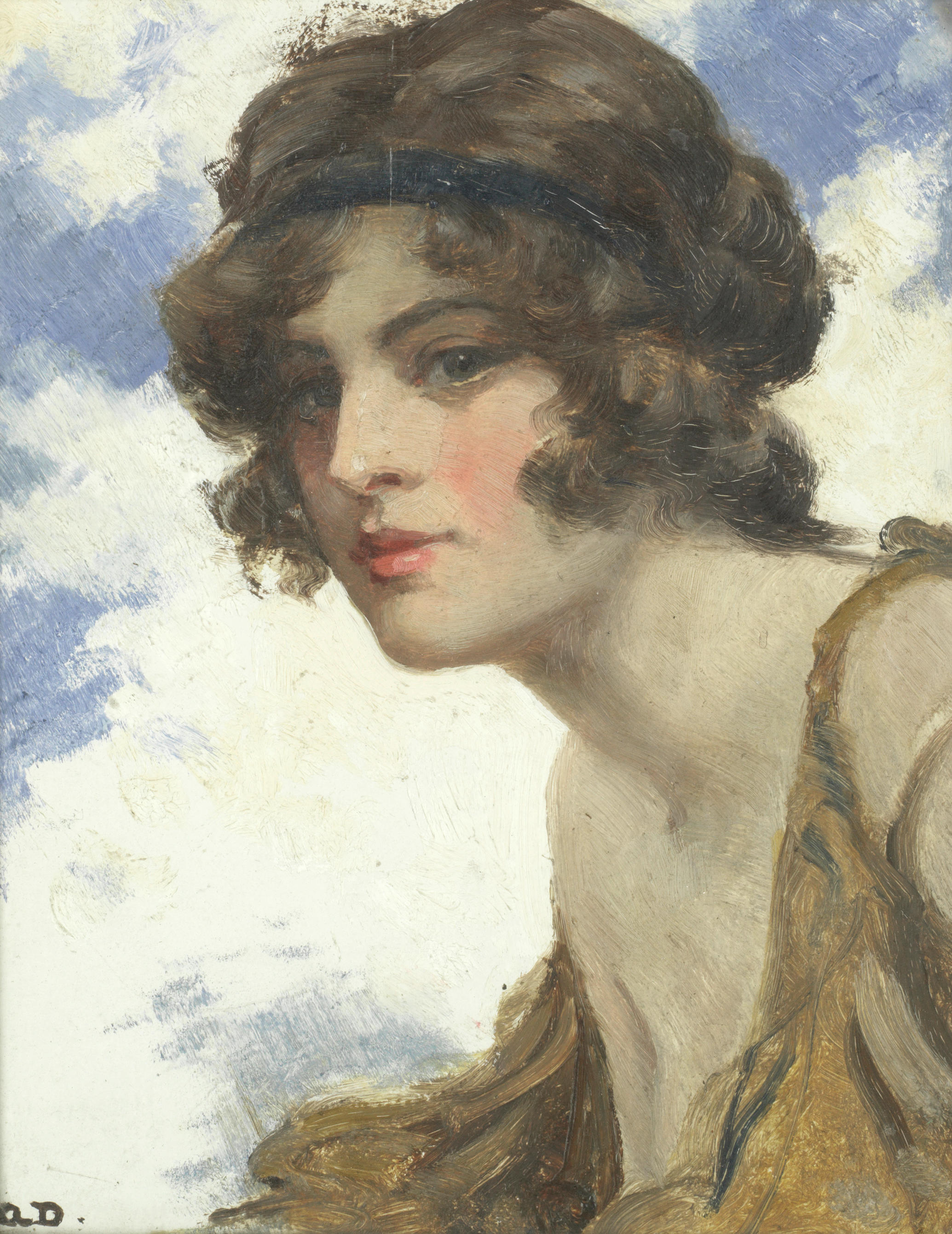 Bonhams : Allan Douglas Davidson (British, 1873-1932) Portrait of a girl