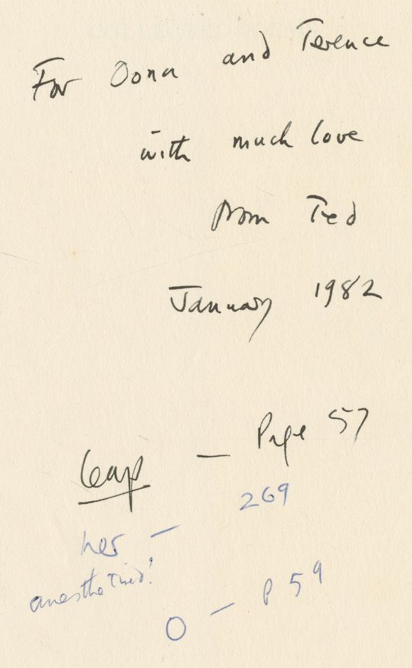 Bonhams : PLATH (SYLVIA) Collected Poems. Edited by Ted Hughes ...