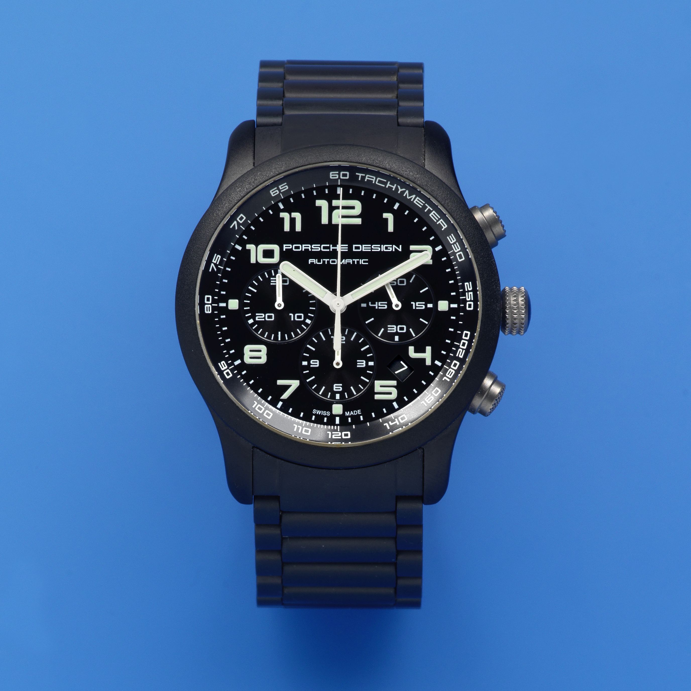 Bonhams : Porsche Design. A black DLC coated titanium automatic ...