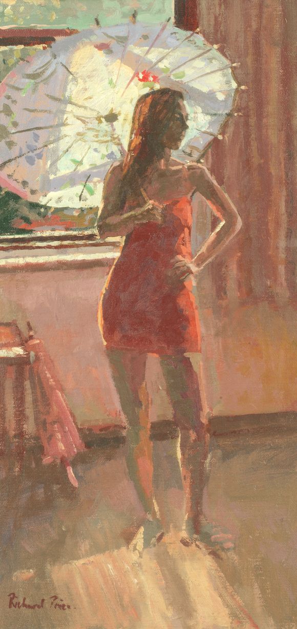 Bonhams : Richard Price (British, born 1962) 'Girl with parasol'