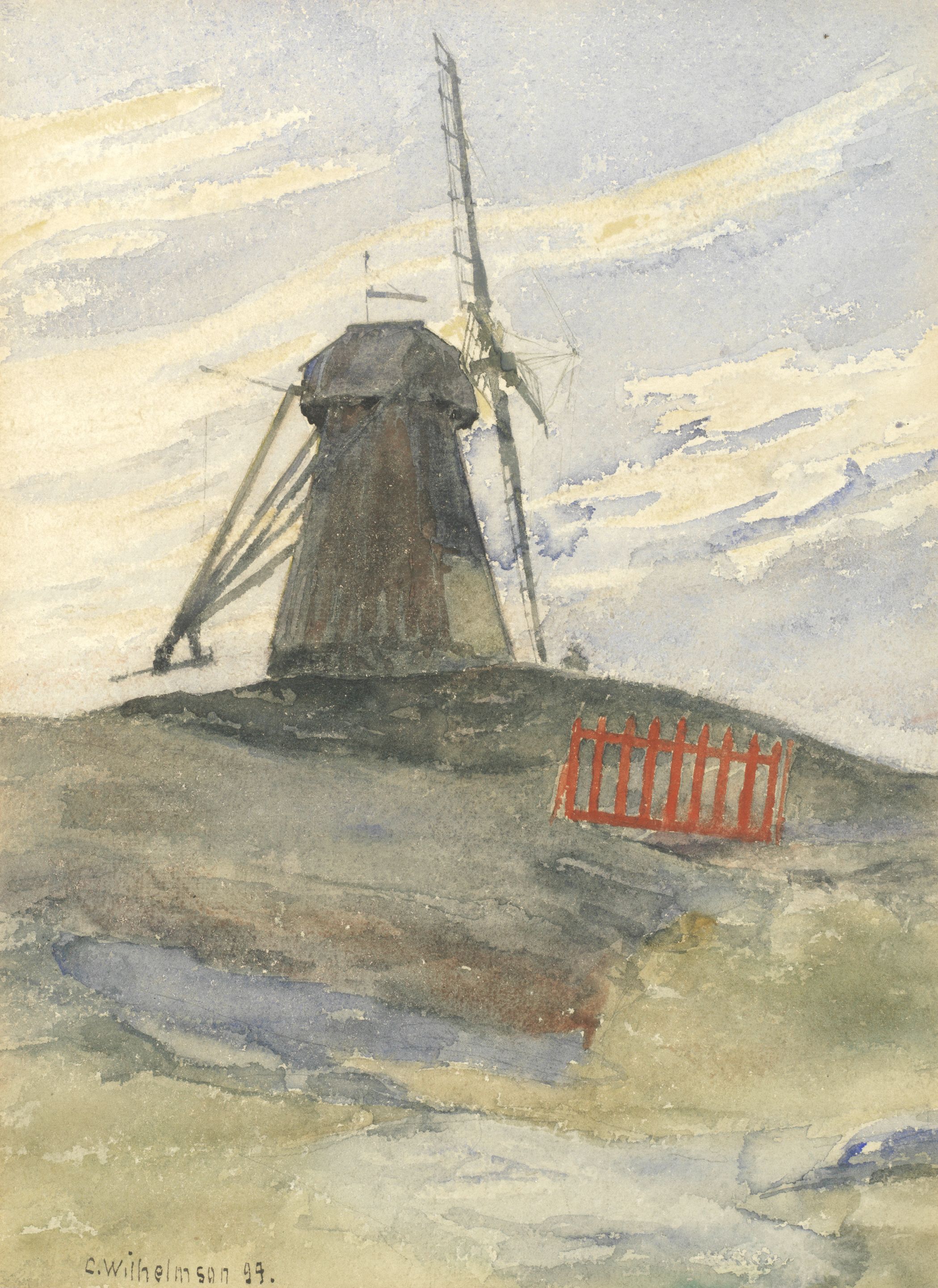 Bonhams : Carl Wilhelm Wilhelmson (Swedish, 1866-1928) Landscape with a ...