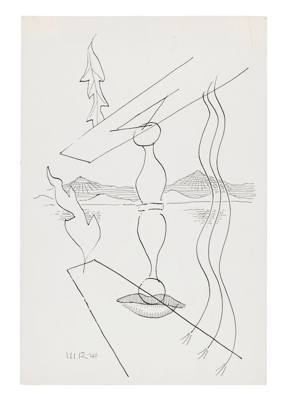 Bonhams : Man Ray (1890-1976) Symétrie (Executed in 1940)