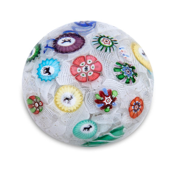 Bonhams A Baccarat Spaced Millefiori Paperweight Dated 1848