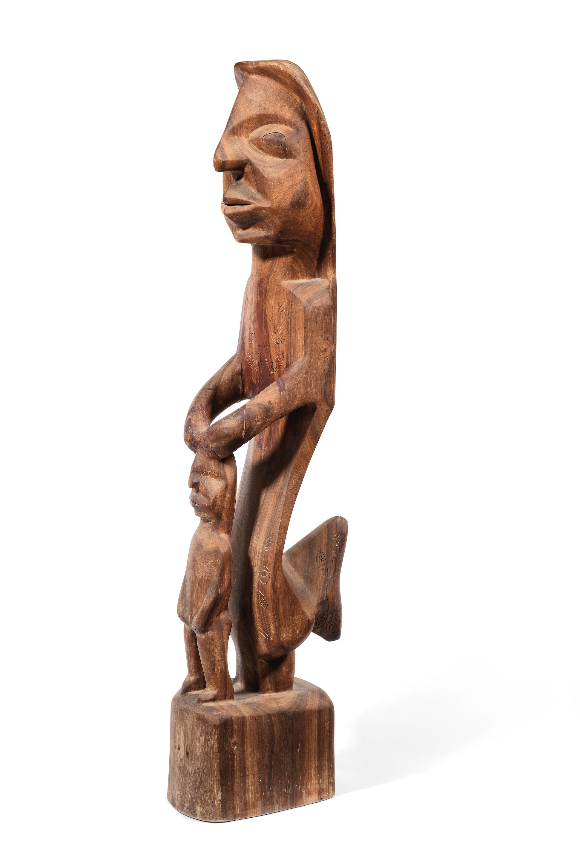 Bonhams : Alexis Preller (South African, 1911-1975) Fish God 119 x 23 x ...