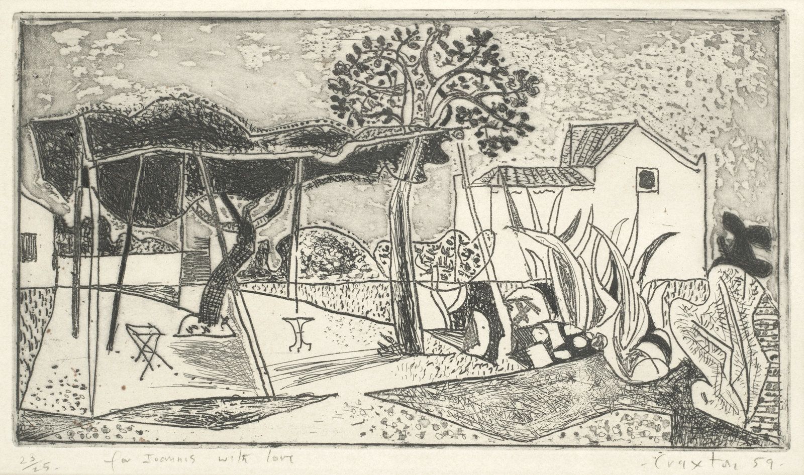Bonhams : John Craxton R.A. (British, 1922-2009) Winter Panorama (PL ...