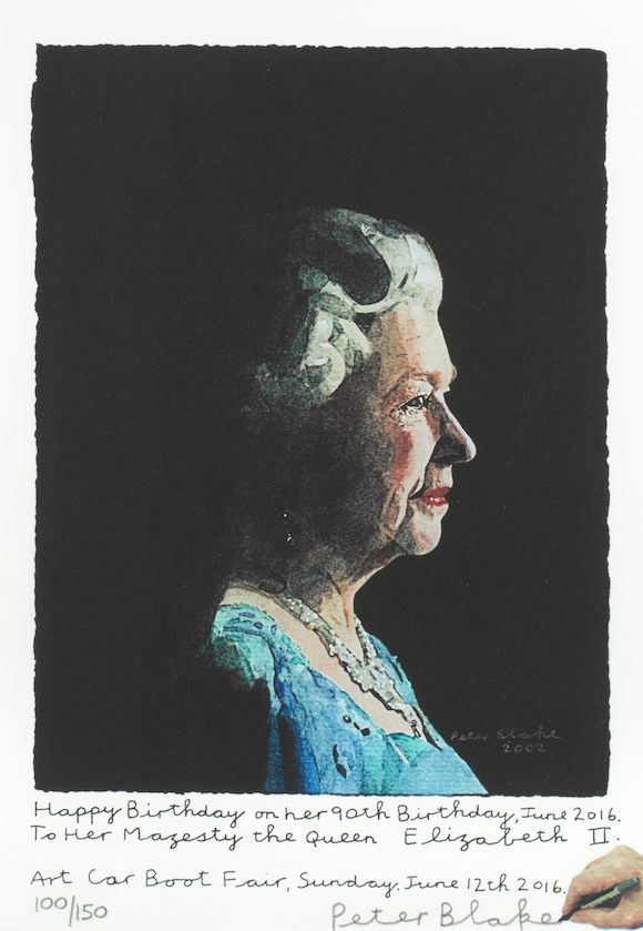 Bonhams : Sir Peter Blake (British, born 1932) Her Majesty the Queen ...