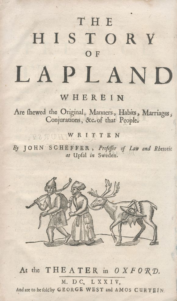 Bonhams : SCHEFFERUS (JOHANNES) The History of Lapland Wherein Are ...