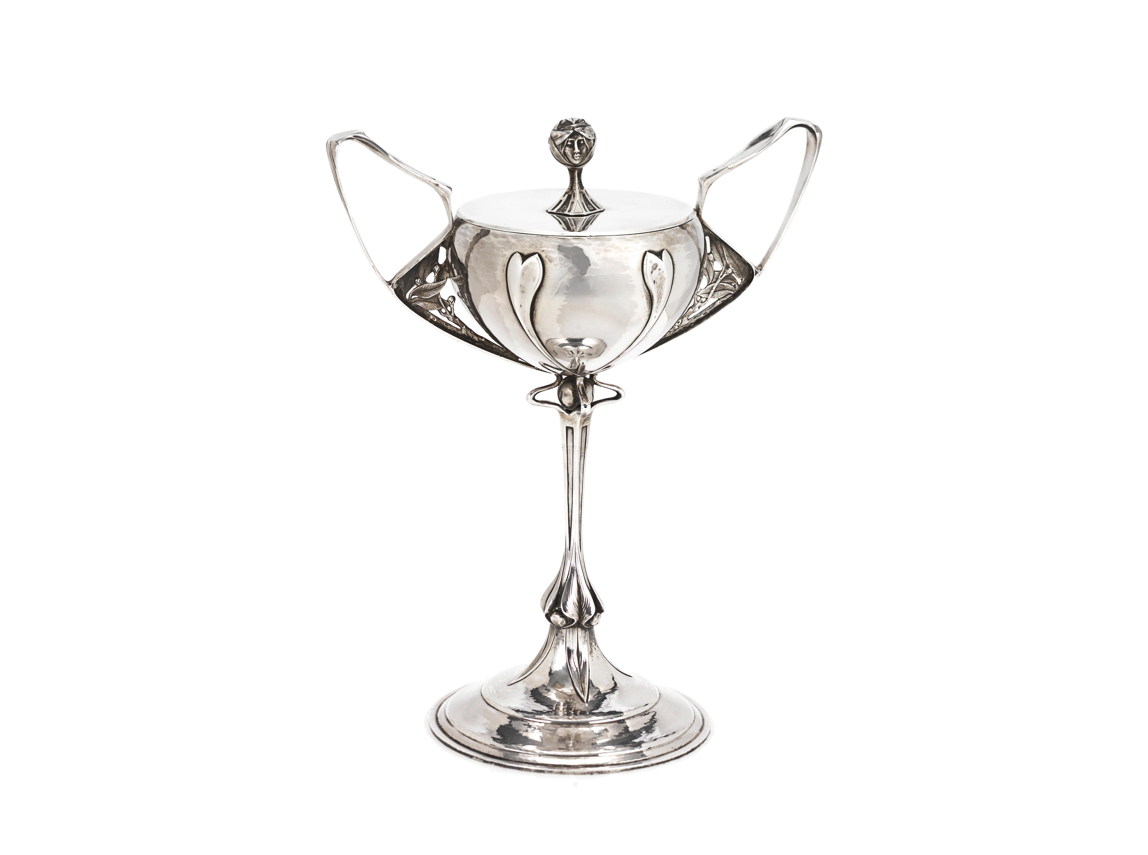 Bonhams : An Impressive Art Nouveau Silver Cup and Cover; design by ...