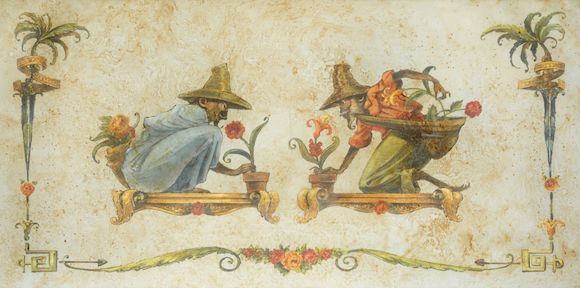 Bonhams : A set of twelve anthropomorphic simian figures Fitted as ...