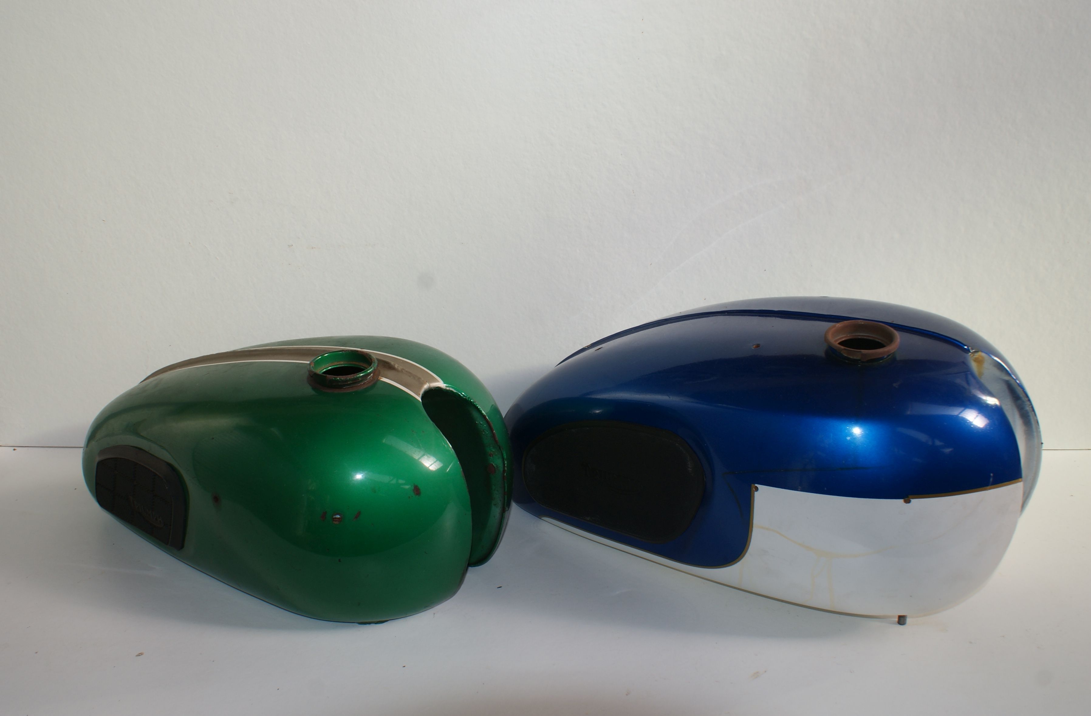 Bonhams Cars : A 1960s 650cc Triumph petrol tank,