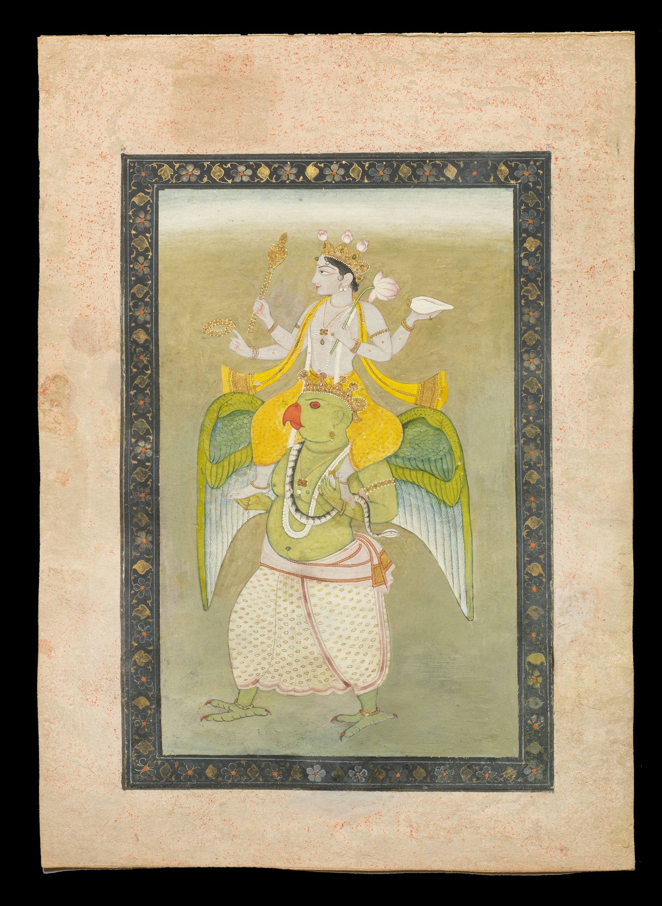 Bonhams : Vishnu, bearing the shankha (conch), the gada (mace), the ...