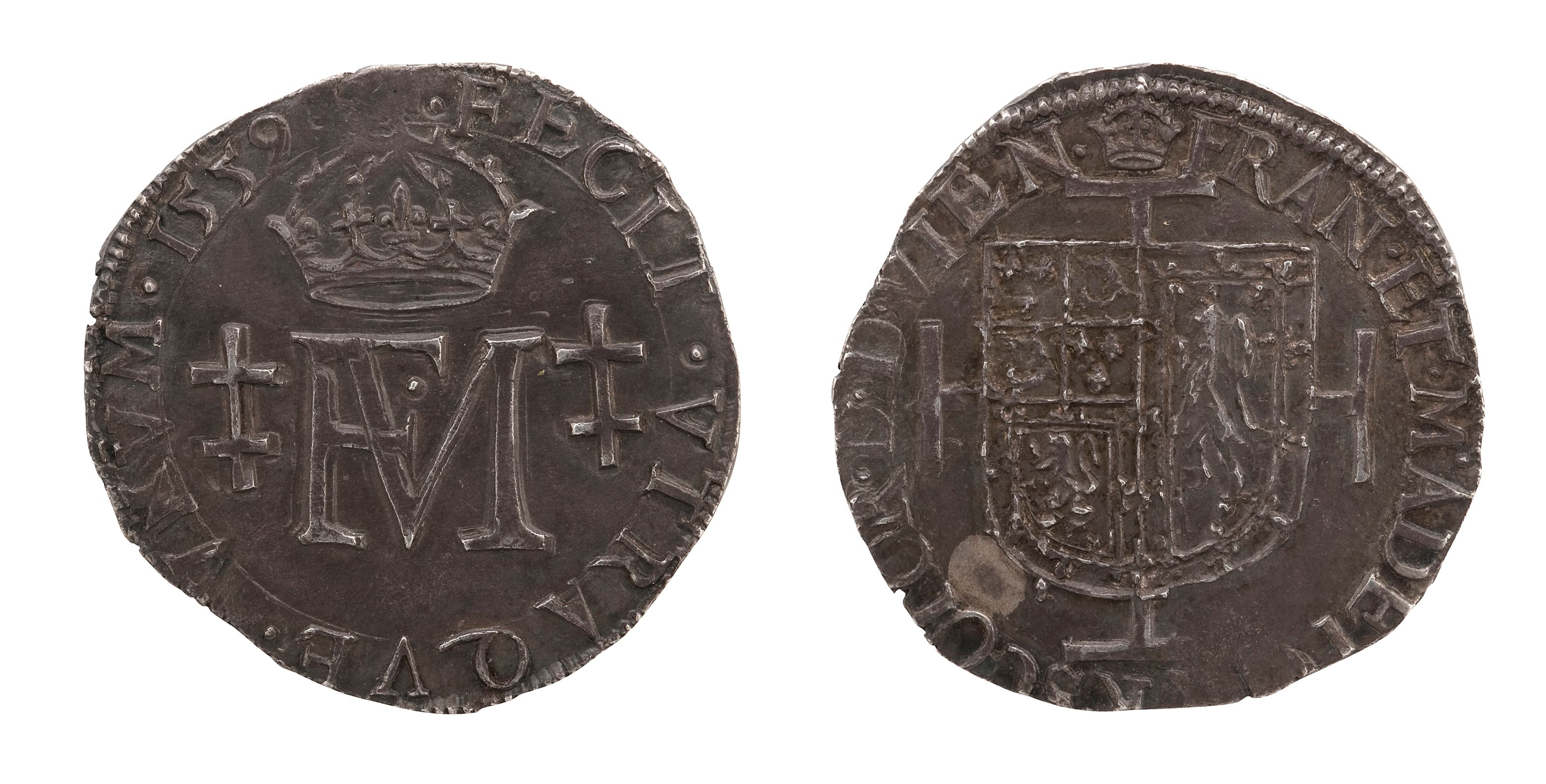 Bonhams : Mary Testoon 1559, S5416, EF, pleasing (1)