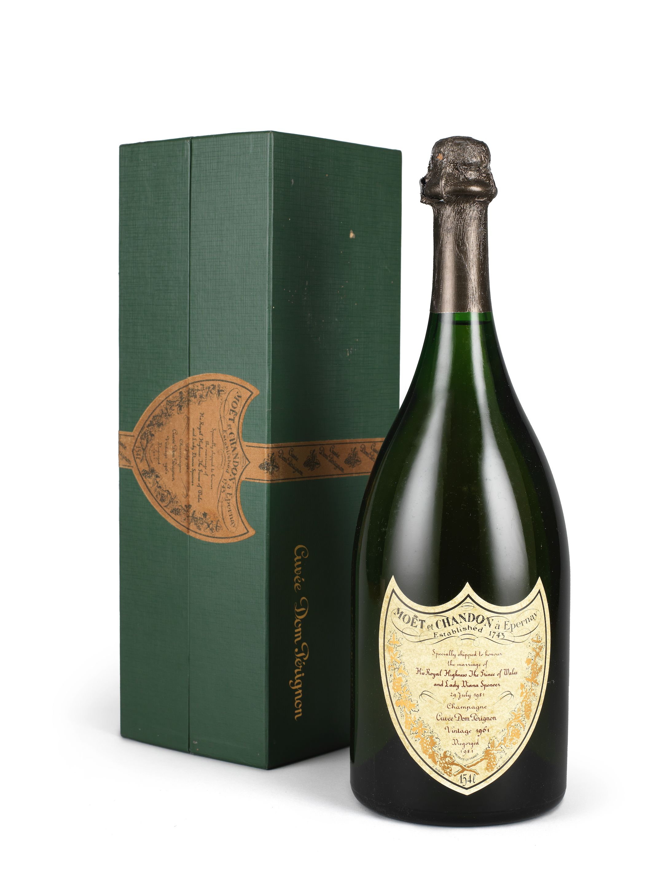 Dom Pérignon, Royal Wedding Cuvée 1961 - auctions & price archive