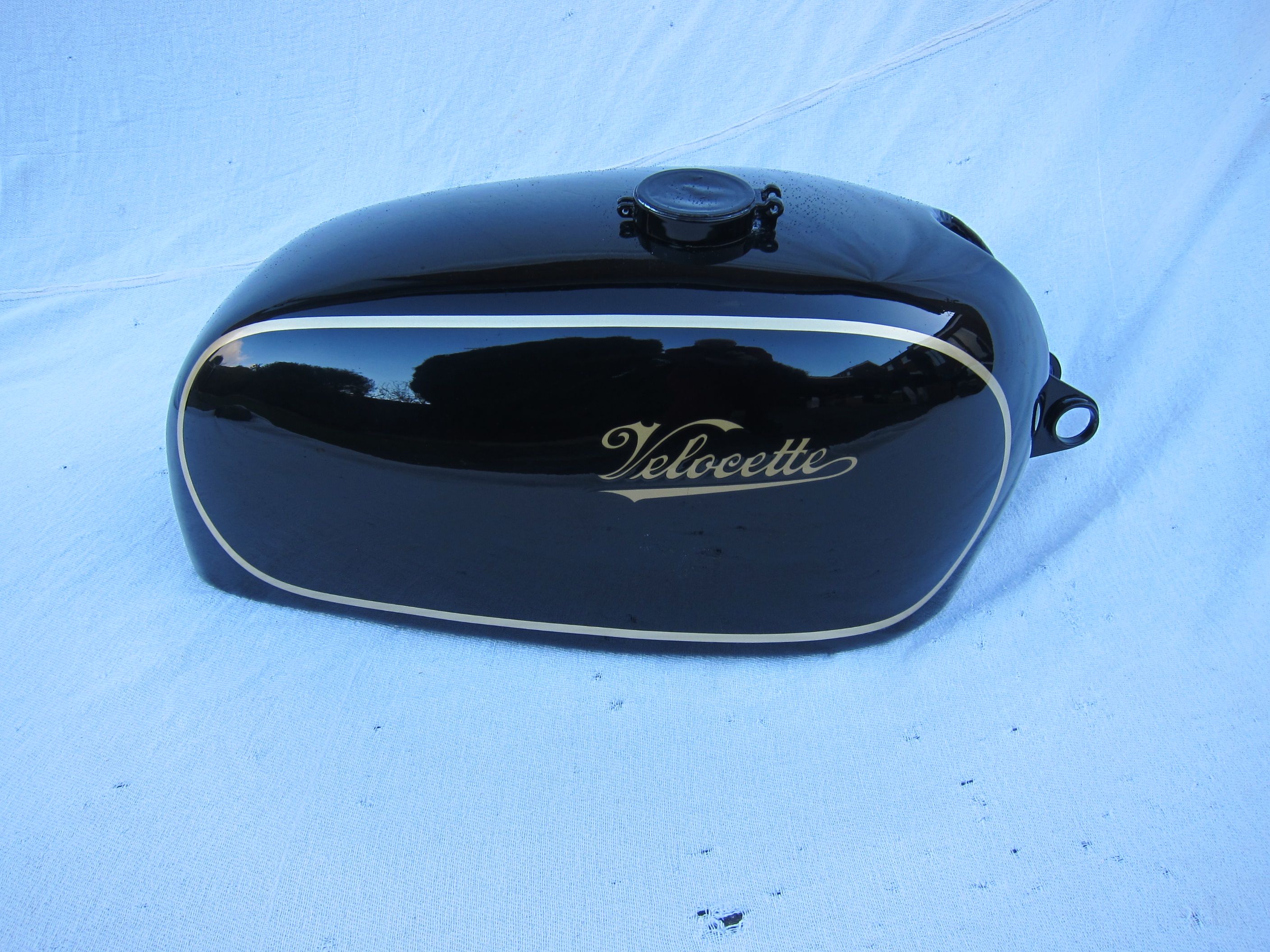 Bonhams Cars : A Velocette Alloy Petrol Tank