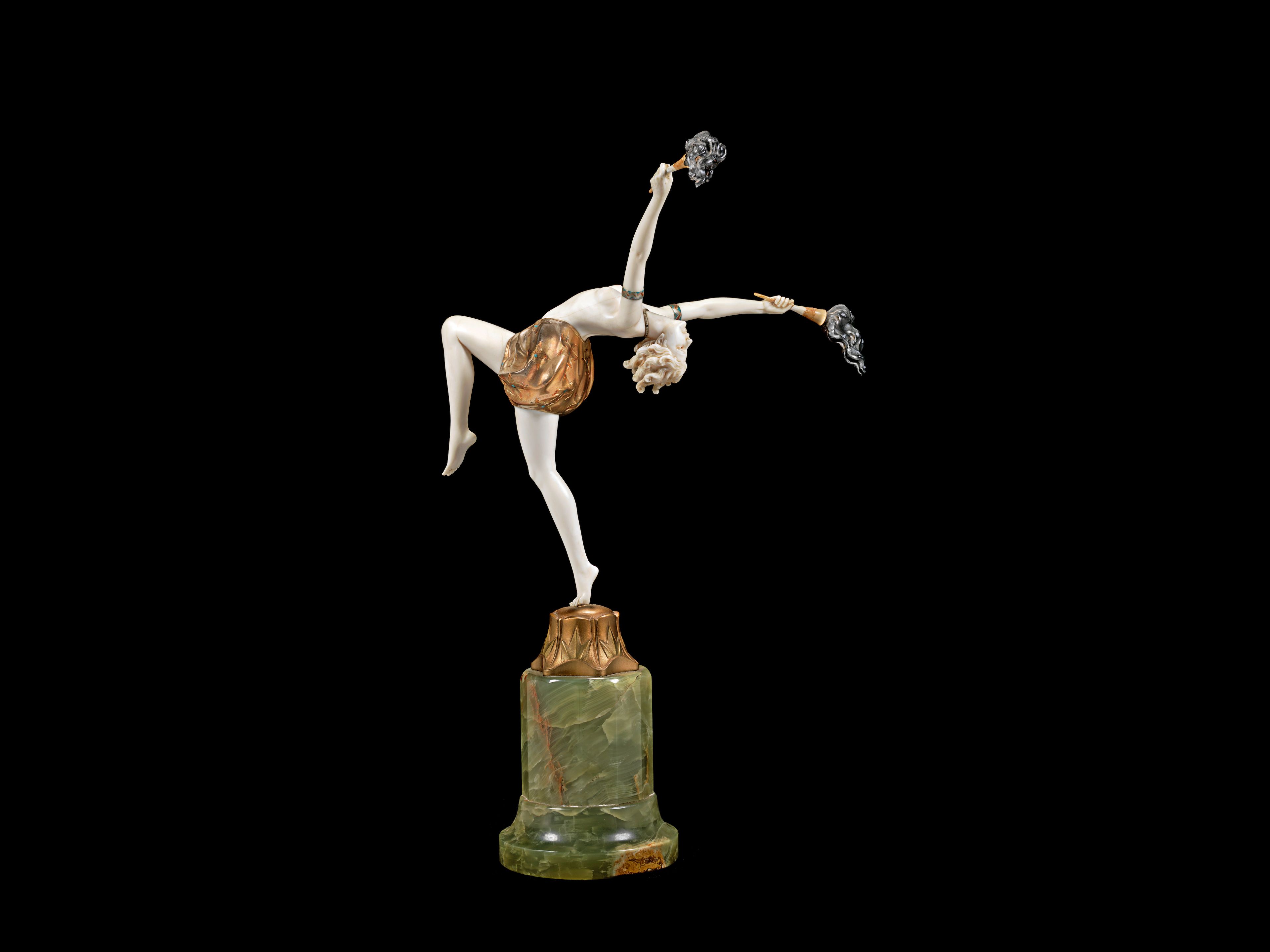 Bonhams : Ferdinand Preiss (German, 1892-1943); 'Torch Dancer' an Art ...